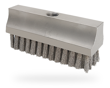 High temperature brush with stainless steel bristles up to +350 °C ...